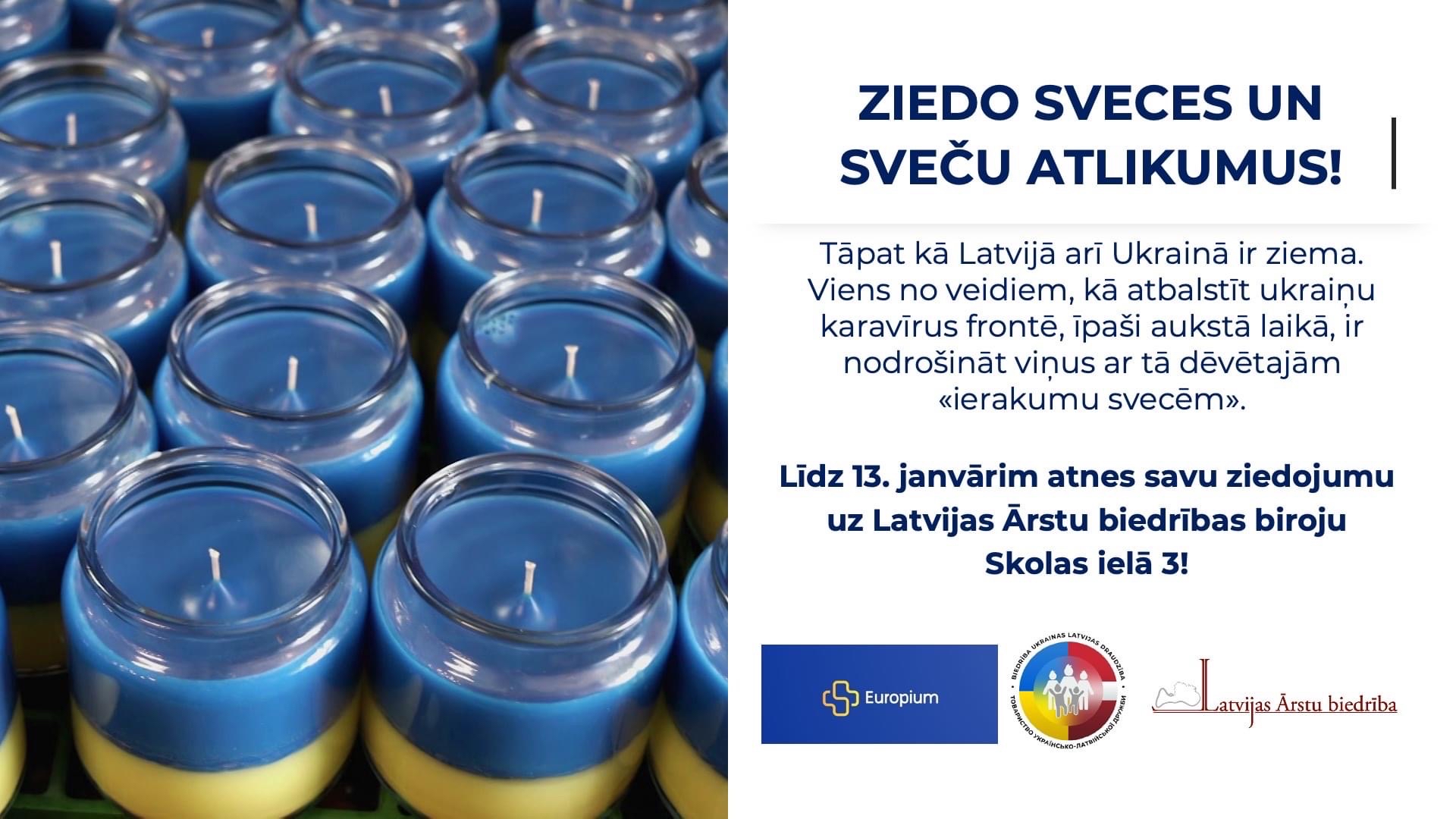 Ziedo sveces un sveču atlikumus! – Latvijas Ārstu biedrība