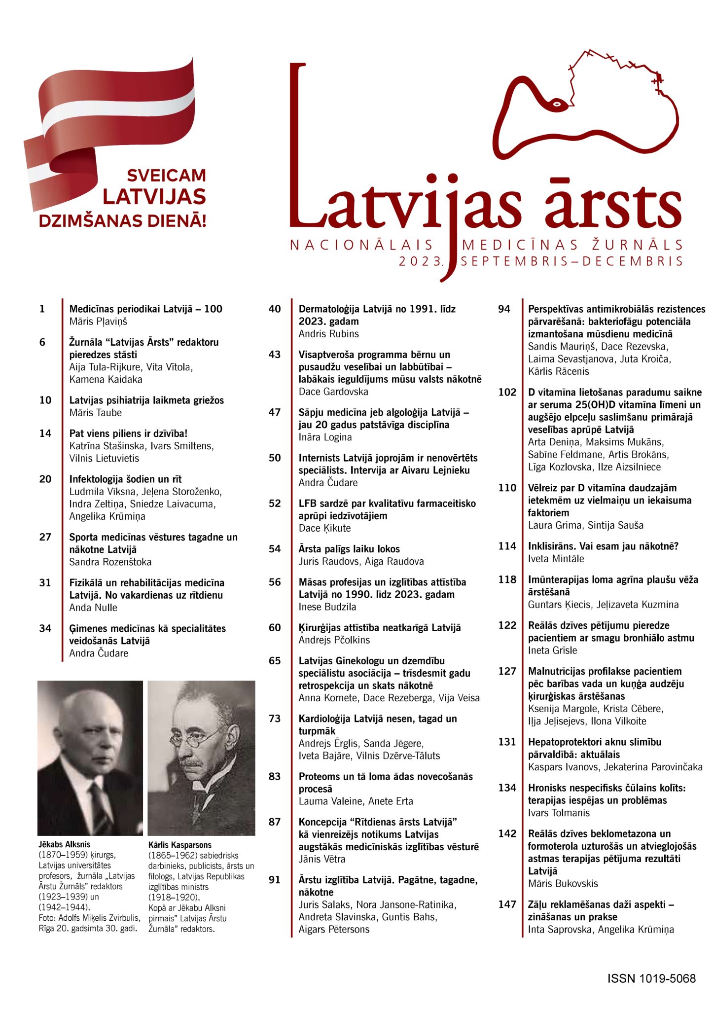 Latvijas Ārsts numuru saturs – Latvijas Ārstu biedrība