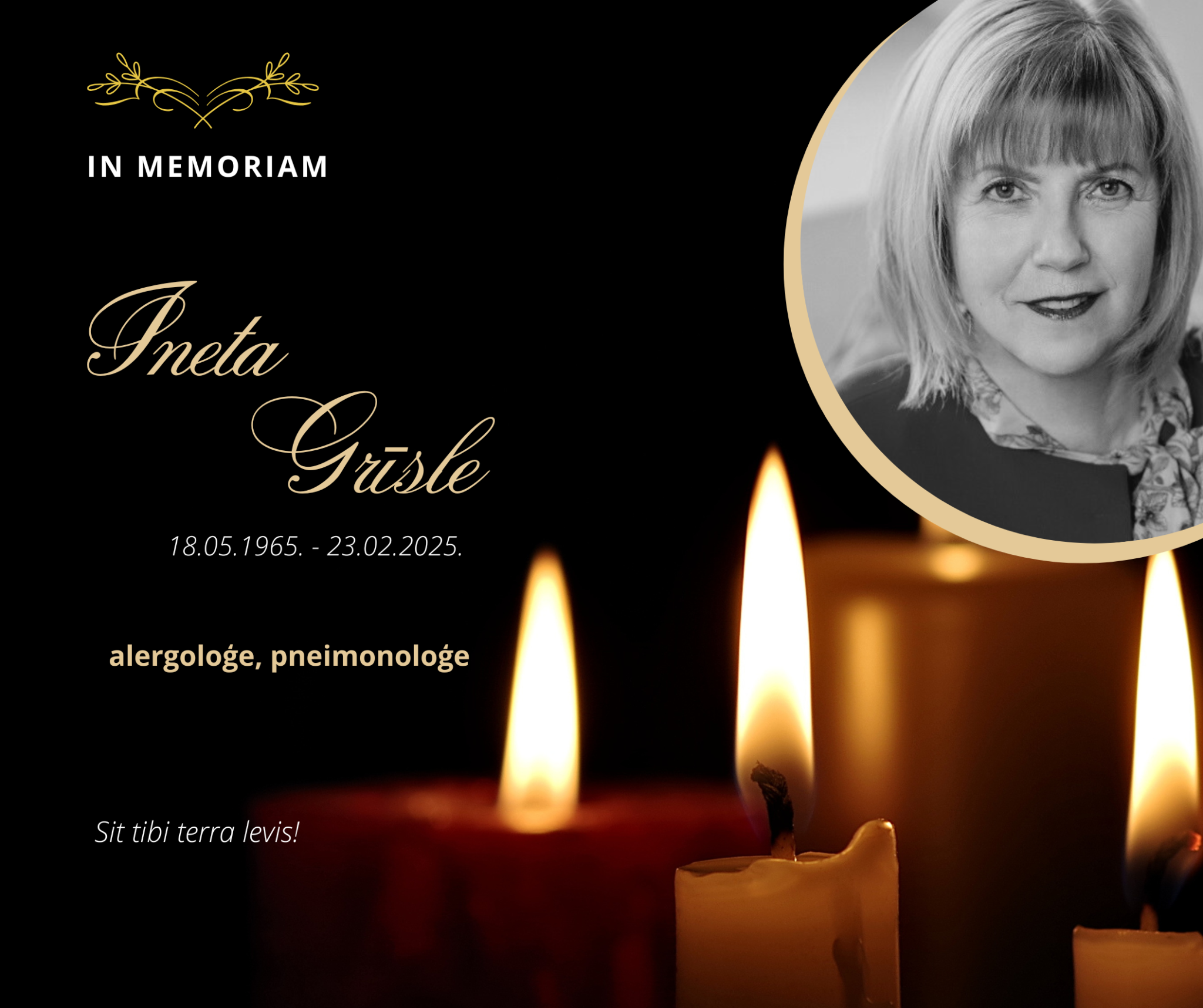 In memoriam – Ineta Grīsle – Latvijas Ārstu biedrība