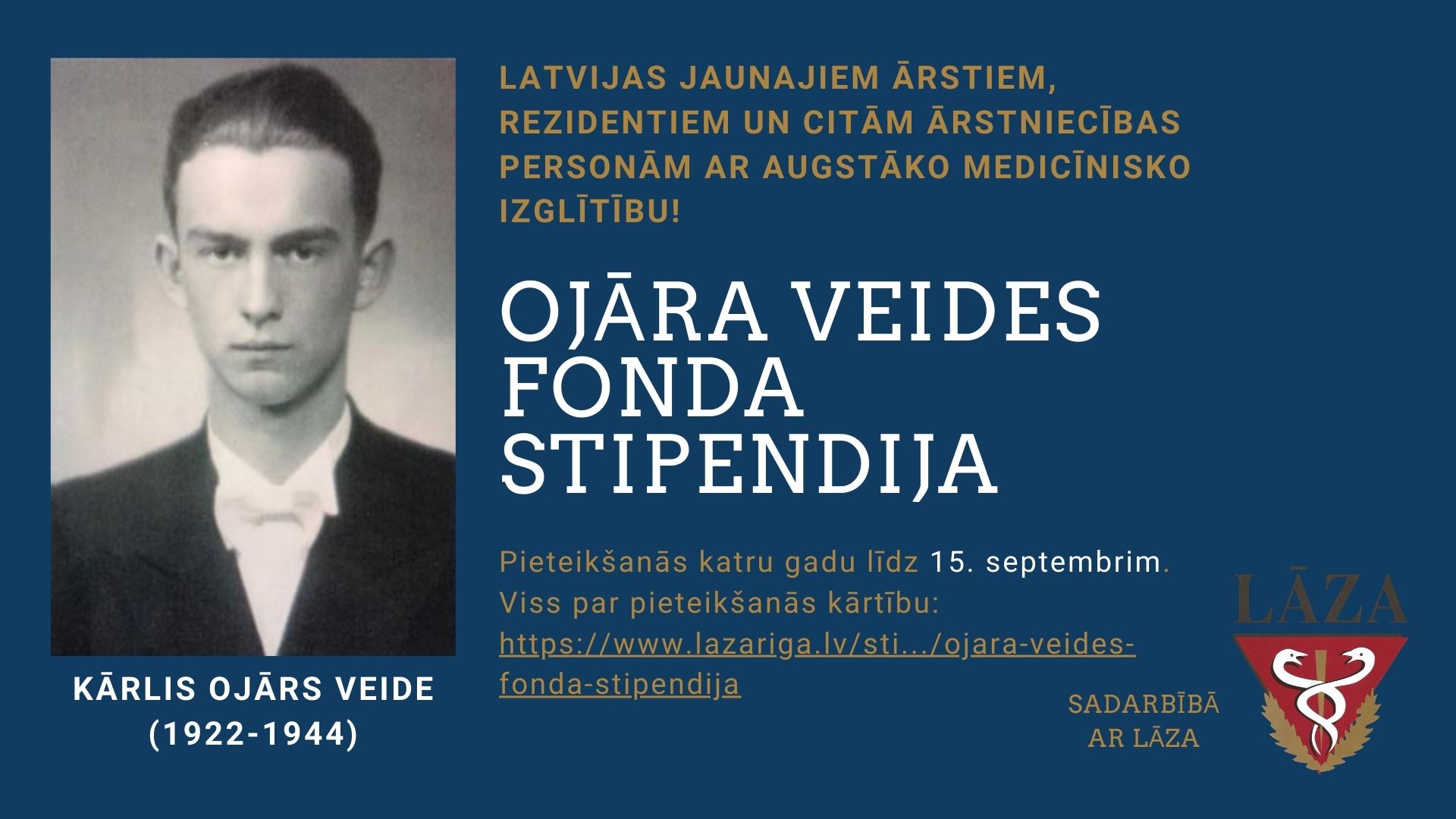 Laiks pieteikties Ojāra Veides Fonda stipendijām 2025/26 – Latvijas ...