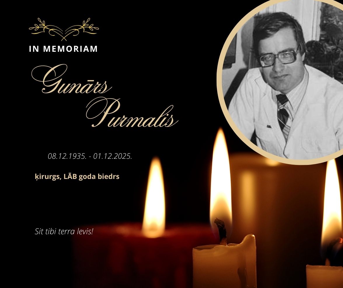 IN MEMORIAM GUNĀRS PURMALIS – Latvijas Ārstu biedrība